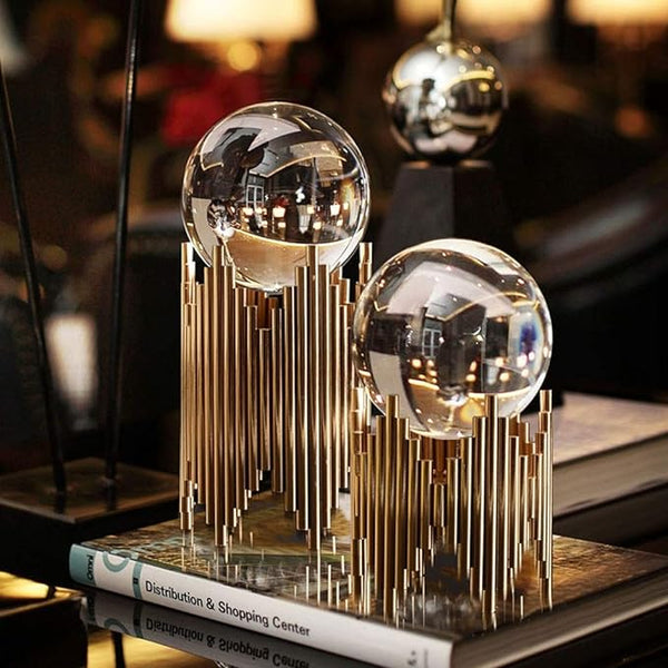 Metal Crystal Ball centre piece set – Selection Pakistan